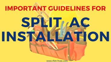 Important Guidelines for Split AC Installation presentation | free to download