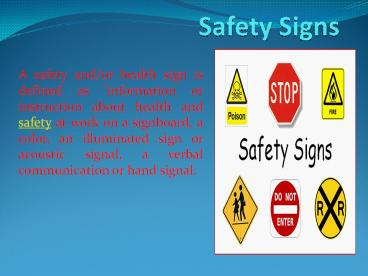 PPT – Road Work Signs | Safety signs PowerPoint presentation | free to ...