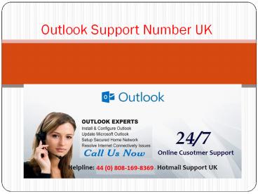 Outlook Support Number UK presentation | free to download