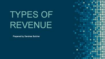 Types of revenue in economics presentation | free to download