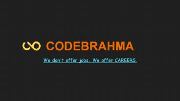 PWA E-Commerce App Development | Codebrahma presentation | free to download