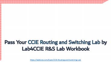 PPT – CCIE Routing and Switching Workbook PowerPoint presentation ...