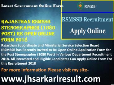 Latest Government Online Form (3) presentation | free to download