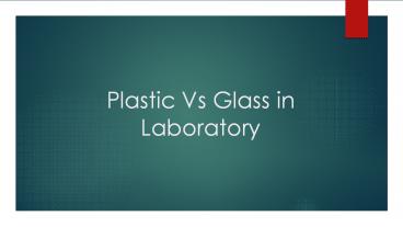 Plastic Vs Glass presentation | free to download