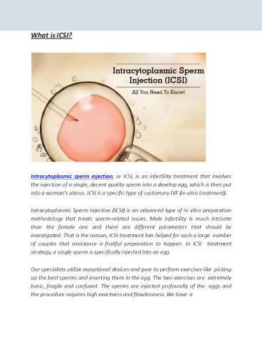 What is ICSI? presentation | free to download