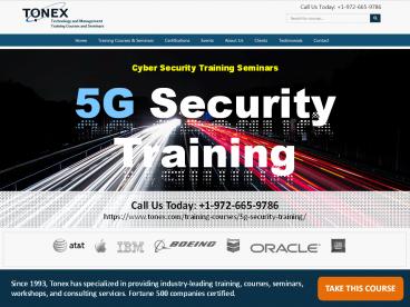 5G Security Training presentation | free to download