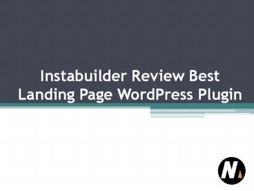InstaBuilder Review: Best Landing Page WordPress Plugin presentation | free to download