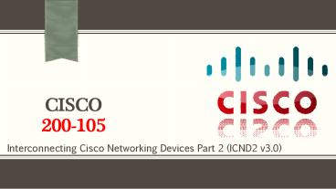 200-105 VCE presentation | free to download