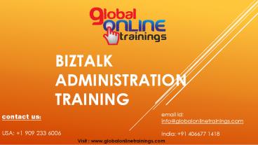 PPT – BizTalk administration training | biztalk server admin online ...