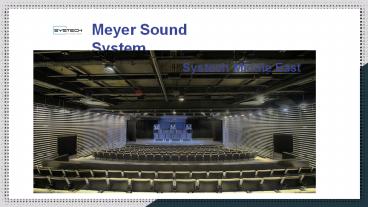 Meyer Sound System presentation | free to download