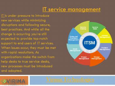 IT service management (1) presentation | free to download