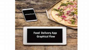 Food Delivery App Graphical Flow presentation | free to download