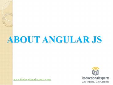 PPT – Angularjs online training || Angularjs online course ...