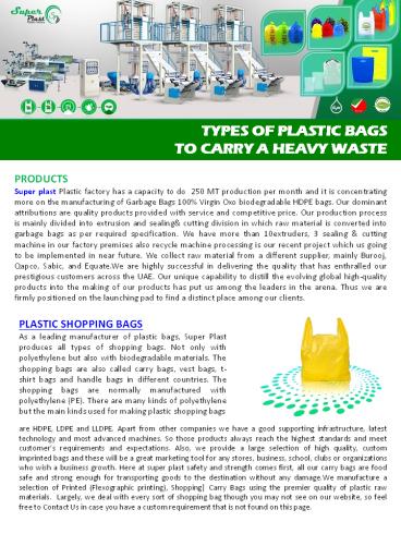 PPT – Plastic Bags Manufacturer and Supplier in UAE PowerPoint presentation | free to download ...