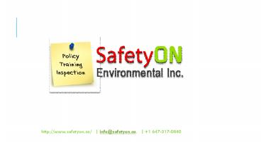 JHSC Certification training toronto-Safetyon.ca presentation | free to ...