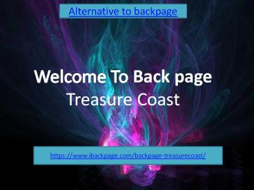 Treasure Coast Back Page