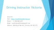 PPT – Driving School Victoria PowerPoint presentation | free to ...