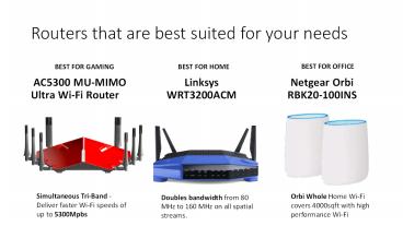 Routers that are best suited for your needs presentation | free to download