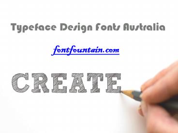 PPT – Typeface design fonts Australia | Handwriting fonts Australia ...