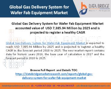 Global Gas Delivery System for Wafer Fab Equipment presentation | free ...