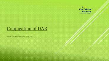 PPT – conjugation of dar PowerPoint presentation | free to view - id ...