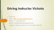 PPT – Driving School Victoria PowerPoint presentation | free to ...