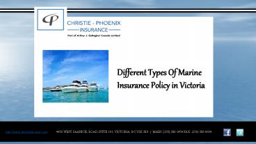 Different Types of Marine Insurance Policy in Victoria presentation ...