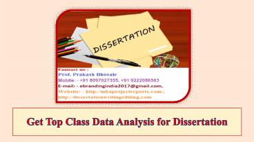 Get Top Class Data Analysis for Dissertation presentation | free to ...