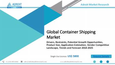 PPT – Global Container Shipping Market 2018 – Adroit Market Research ...