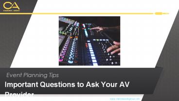 Understanding How a Basic PA System Works presentation | free to download