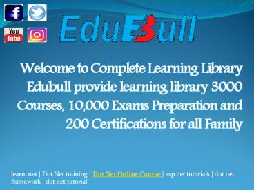 Learn Online Dot Net Basic Course With Asp Dot Net Tutorials And ...