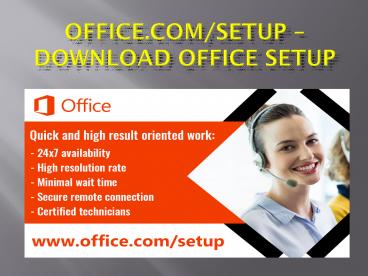 PPT – www.office.com/setup | Install Office Setup with Product Key ...