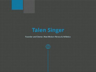 Talen Singer - Pole Vault Coach presentation | free to download