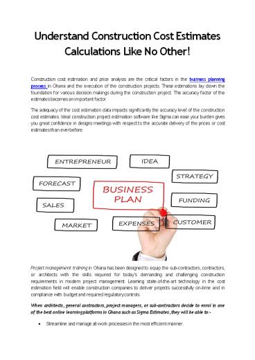 Understand Construction Cost Estimates Calculations Like No Other ...