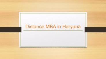 Distance Management Courses | Correspondence MBA | Distance MBA in ...