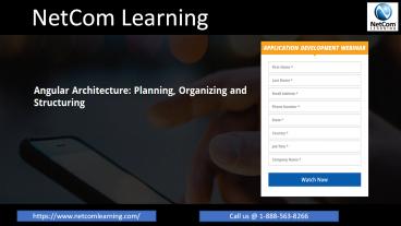 PPT – Angular Architecture Planning, Organizing and Structuring ...