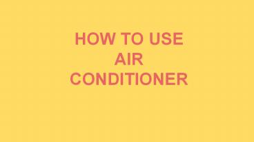 How to use AC presentation | free to download