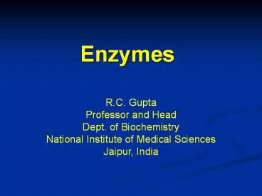 Enzymes presentation | free to download