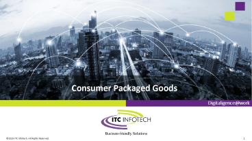 Consumer Packaged Goods (CPG) Industry Solutions presentation | free to ...