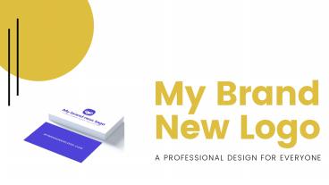 PPT – Design a logo with easy logo maker My Brand New Logo PowerPoint ...