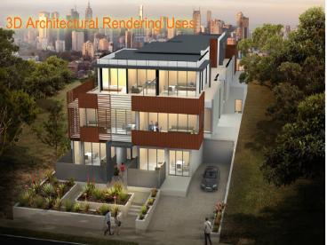 3D Architectural rendering uses presentation | free to download