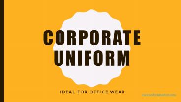 Corporate Uniform presentation | free to download