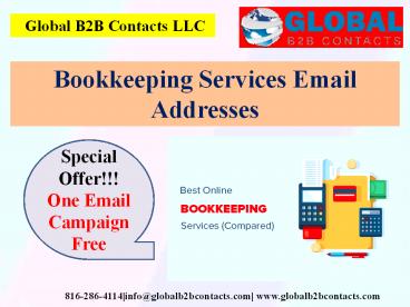 Bookkeeping Services Email Addresses presentation | free to download