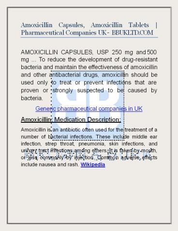 PPT – Amoxicillin Capsules, Amoxicillin Tablets | Pharmaceutical ...