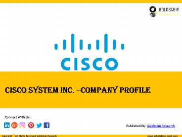 Cisco Systems Inc.- Company Profile presentation | free to download