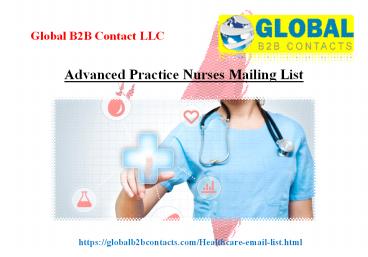 PPT – Advanced Practice Nurses Mailing List PowerPoint presentation ...