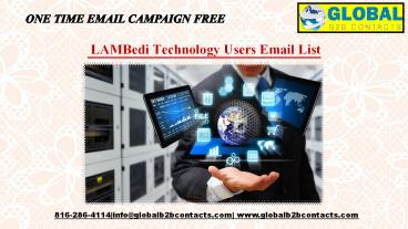 PPT – LAMBedi Technology Users Email List PowerPoint presentation ...