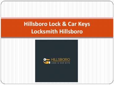 Hillsboro Lock & Car Keys (2) presentation | free to download