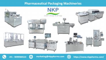 Pharmaceutical Packaging Machineries presentation | free to download