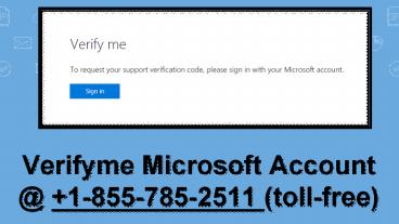 PPT – Verifyme Microsoft Account PowerPoint presentation | free to ...